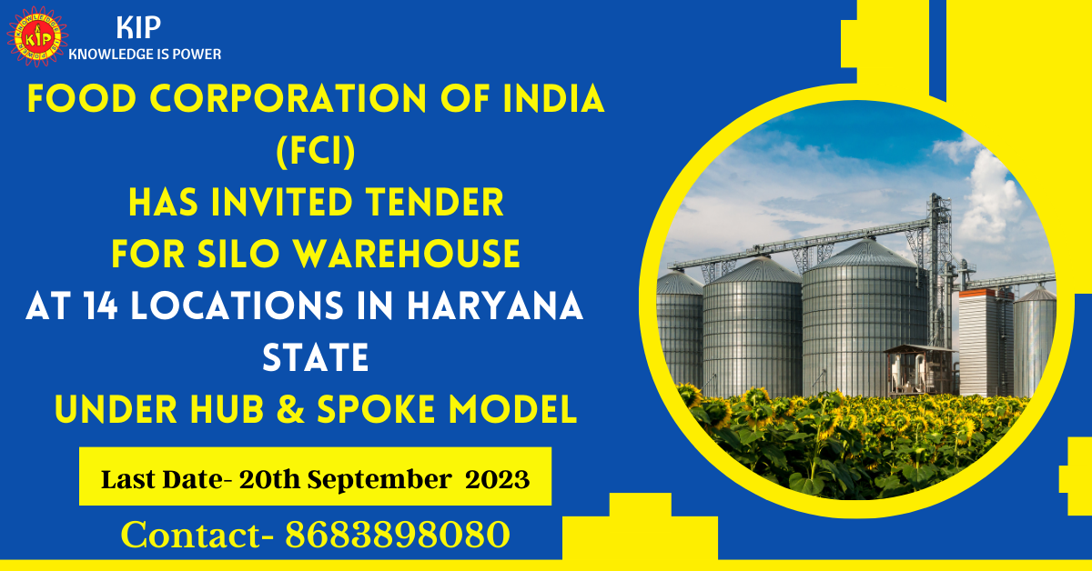 FCI Silo Tender in Haryana - KIP Financial Consultancy Limited